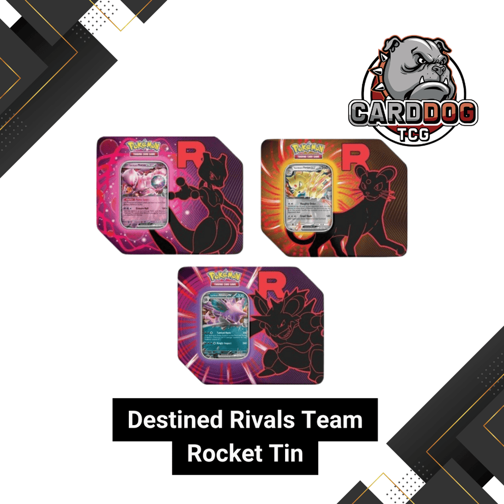 Destined Rivals Team Rocket Tin [Persian, Nidoking, Mewtwo] – CardDogTCG
